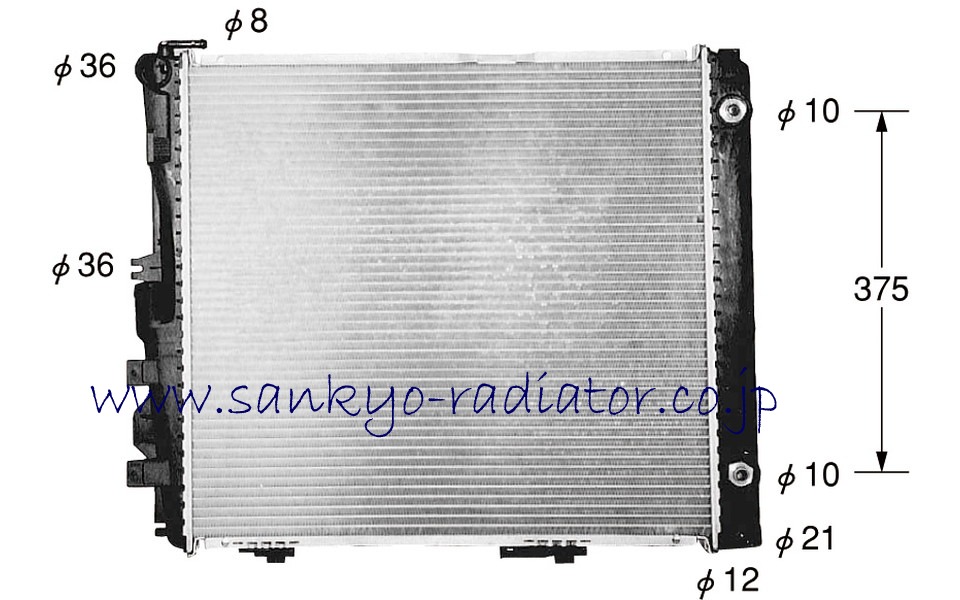 SANKYO-RADIATOR Blog » Blog Archive » Mercedes Benz（ベンツ）W124 ラジエーター製作
